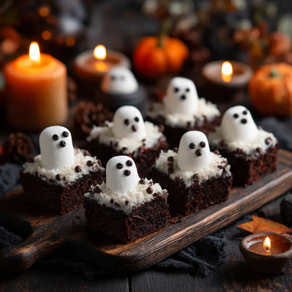Ghost Brownies Recipe: 30 min Easy Spooky Halloween Dessert